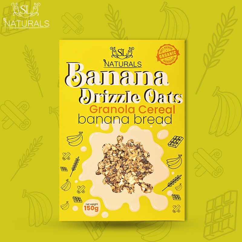 Banana Drizzle Oats (Granola Cereal) – SL Naturals